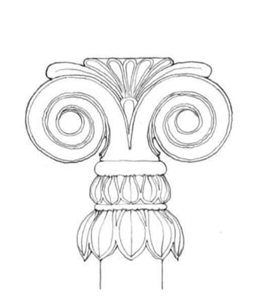 El orden jónico y sus Característica - Arquitectura Pura